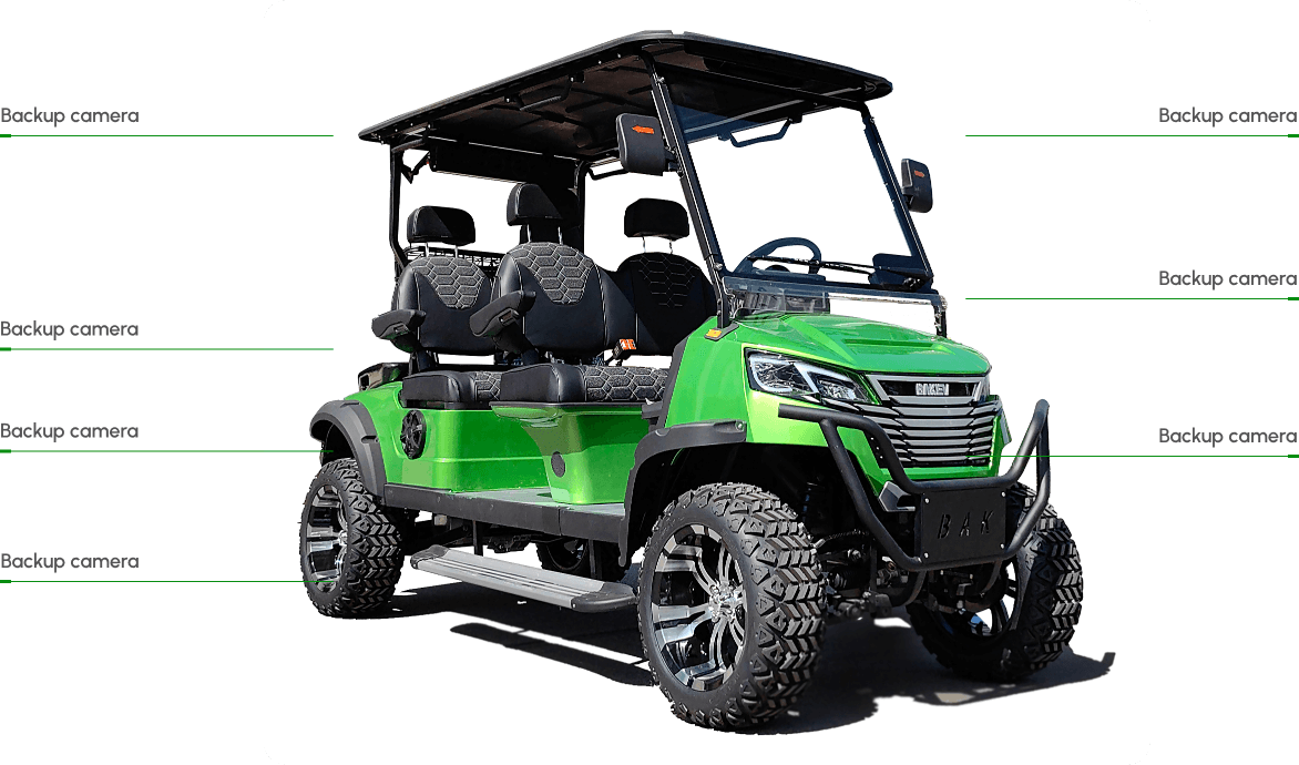 4 Seat Forward Facing Golf Carts | BAK EV